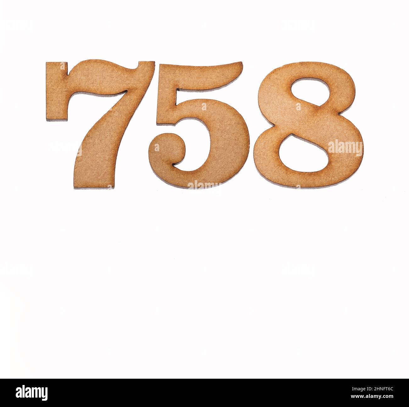 Number 758 Cut Out Stock Images & Pictures - Alamy