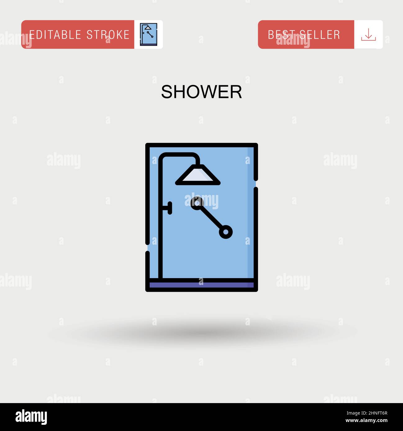 Young Girl Showering Stock Vector Images Alamy