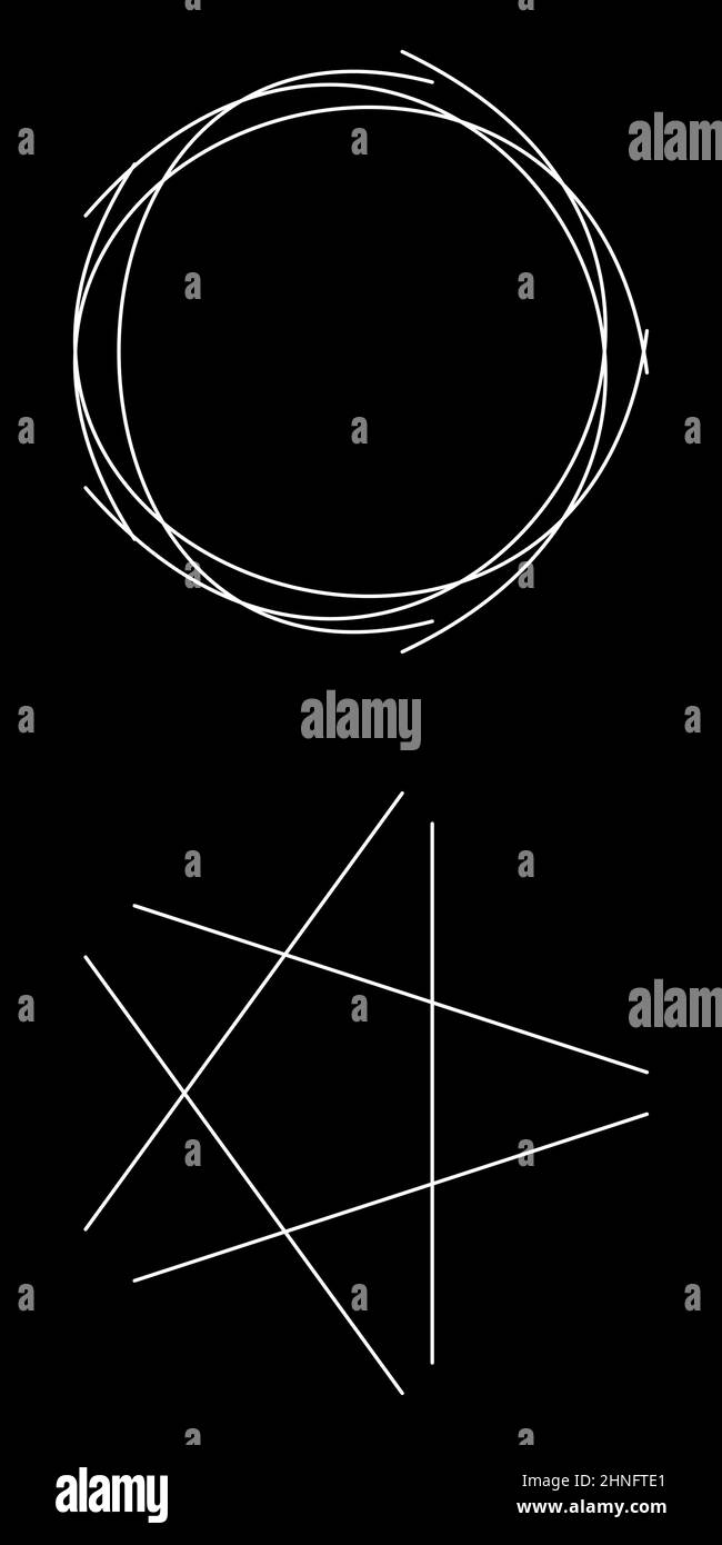 Circle, circular form, and matching angular, edgy element with similar ...
