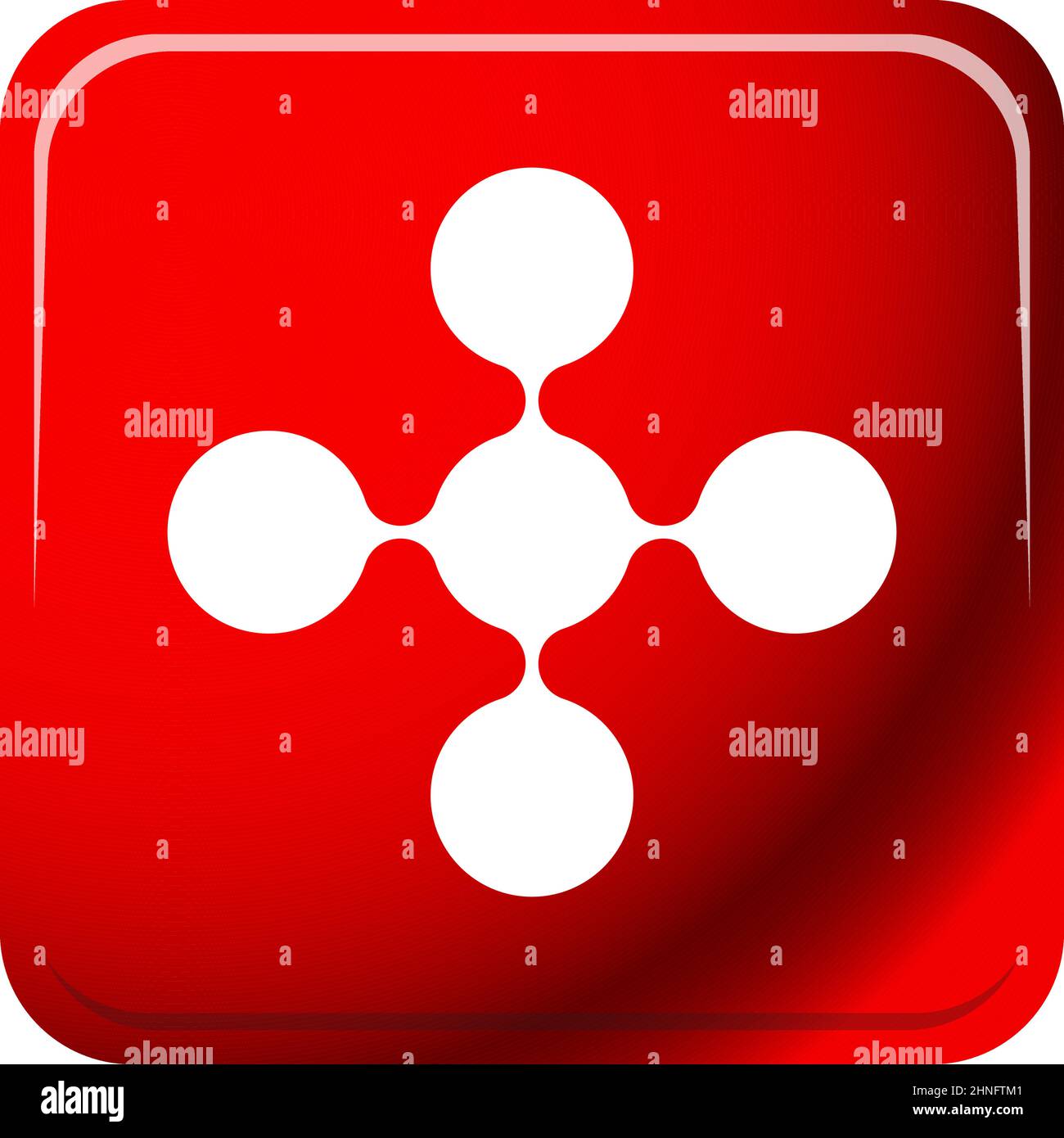 Connected circles, nodes as technology, tech, electronics and ...