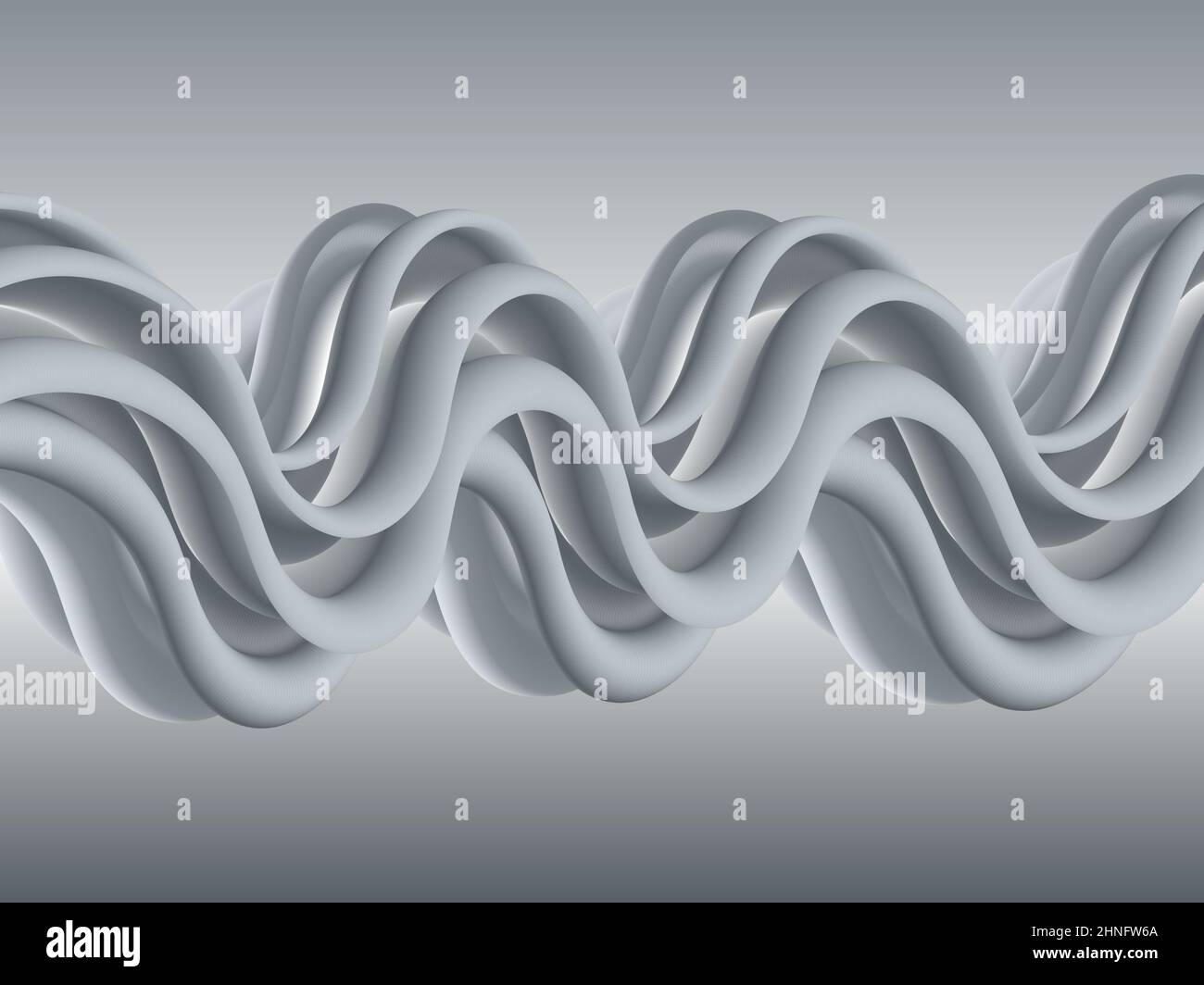 Gray, volumetric, wave, pattern Realistic 3d wave Decor element Stock ...