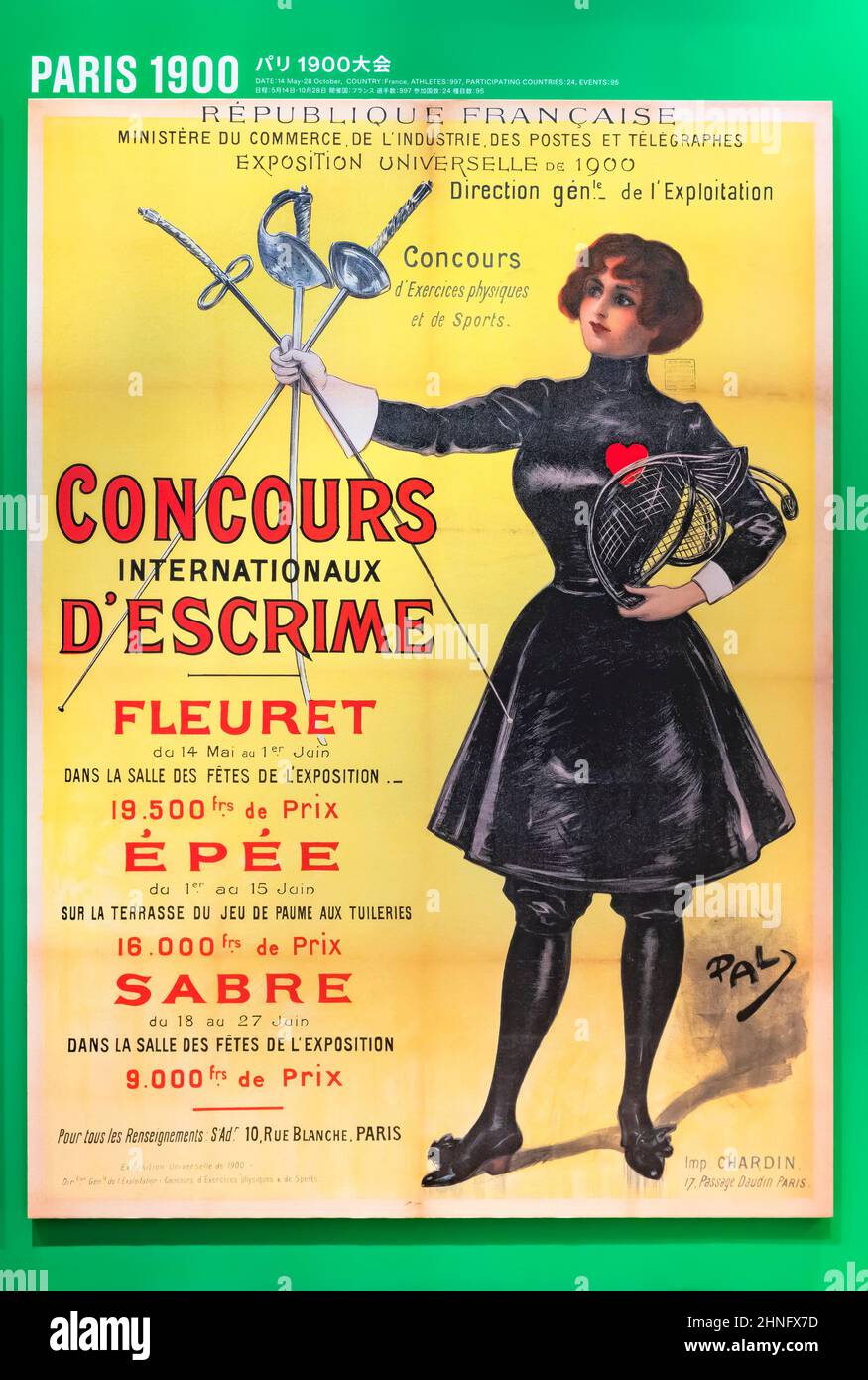 Olympic games poster 1900 hi-res stock photography and images - Alamy