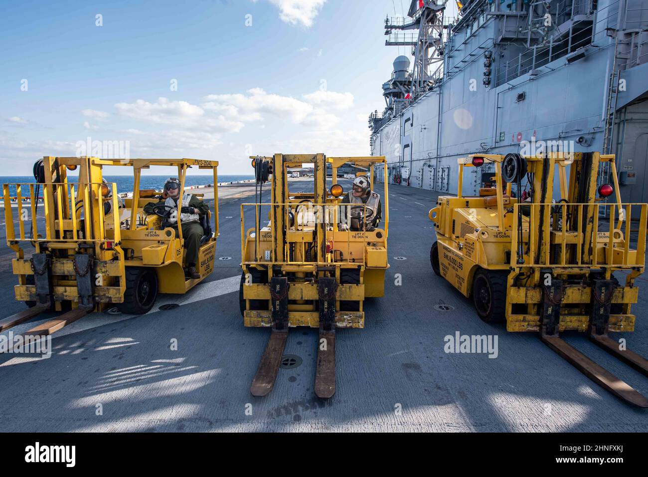 PHILIPPINE SEA (Feb. 15, 2022) Marines assigned to the 31st Marine ...