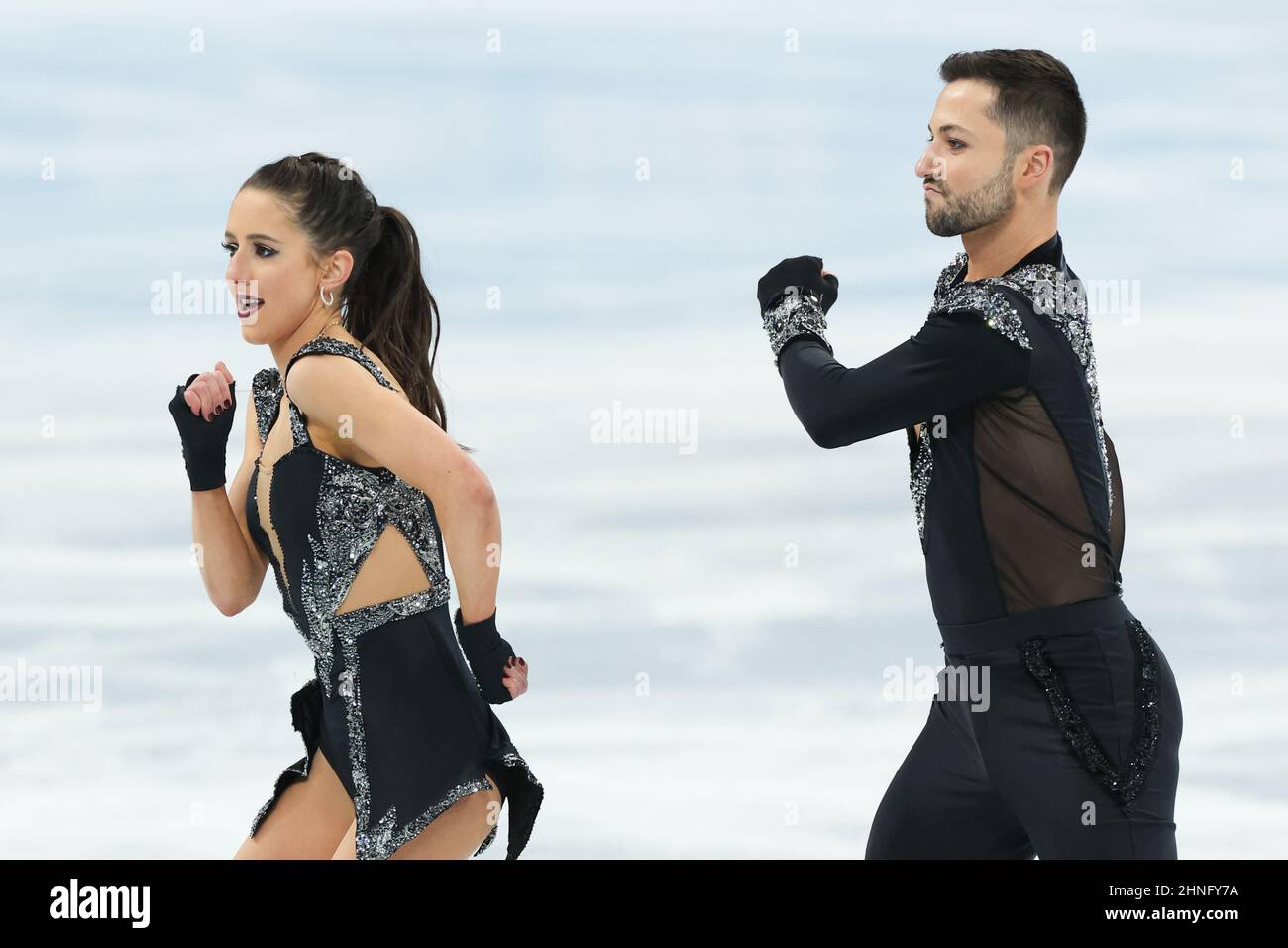 Beijing, China. 12th Feb, 2022. Lilah Fear Lewis Gibson (GBR) Figure ...