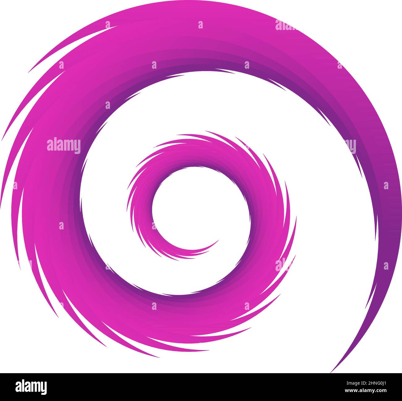 Abstract purple, pink spiral, swirl, twirl and whirl elements. Cochlear ...