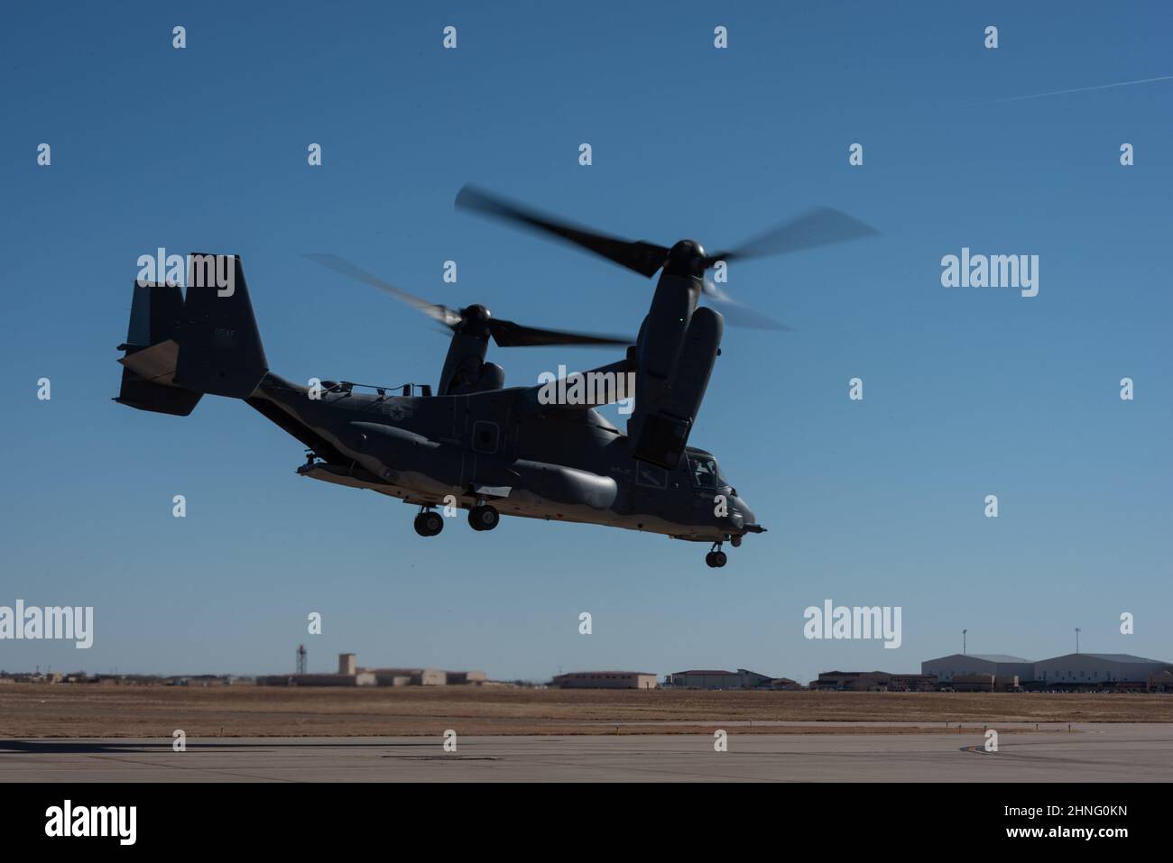A CV-22 Osprey tiltrotor aircraft assigned to the 20th Special ...