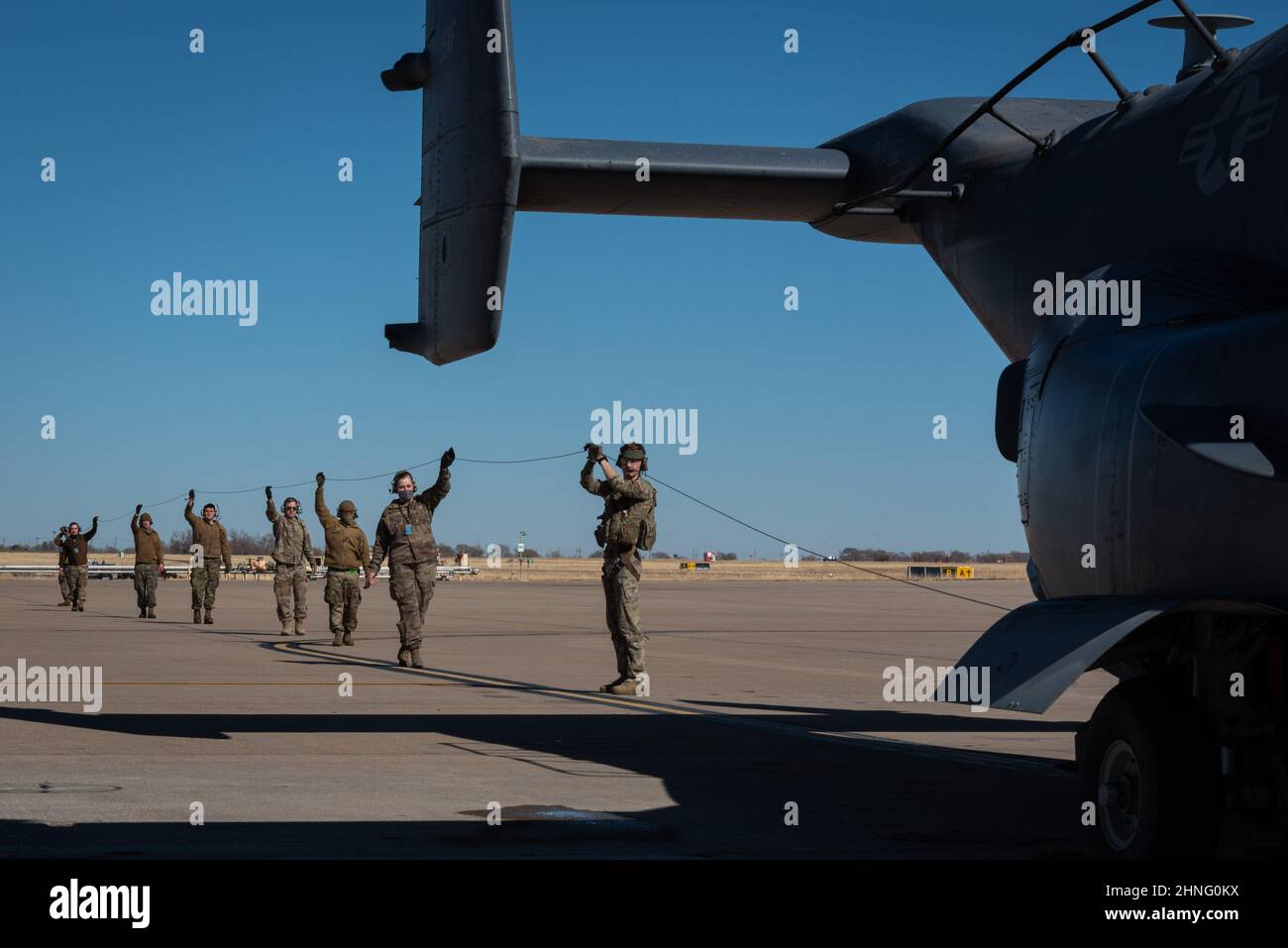 U.S. Airmen assigned to the 20th Special Operations Squadron and the ...