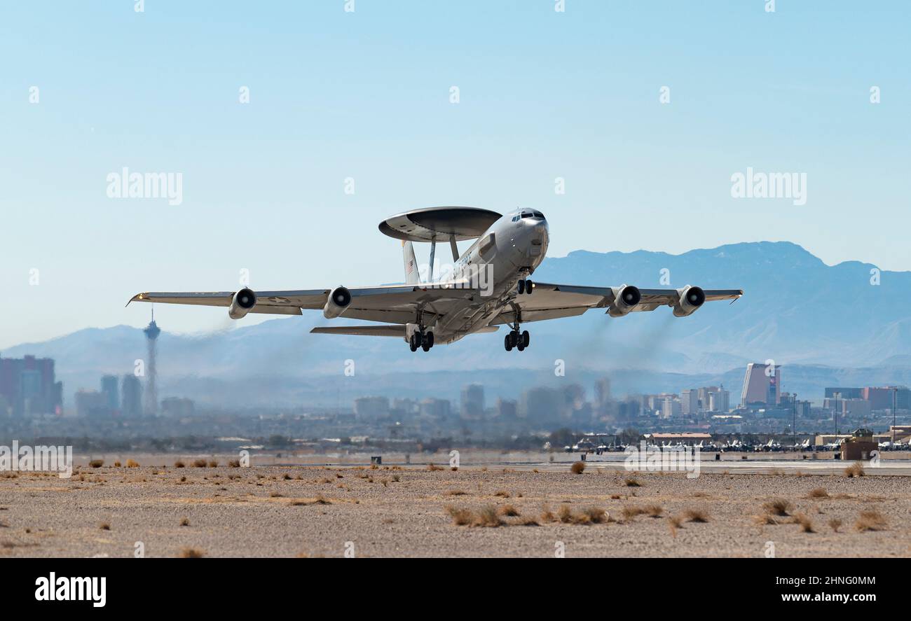 An E-3A Sentry assigned to the 552nd Air Control Wing, Tinker Air Force ...
