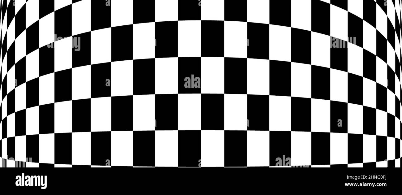 Abstract race flag, chess board, checker board pattern, texture with distort, deform effect ...