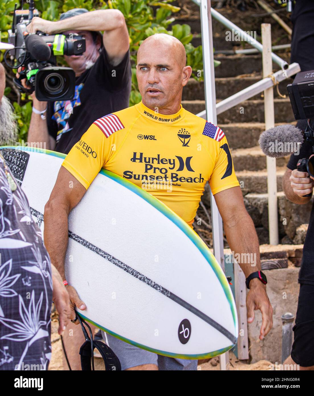 Pupukea, HI, USA. 16th Feb, 2022. Kelly Slater pictured at The 2022 ...