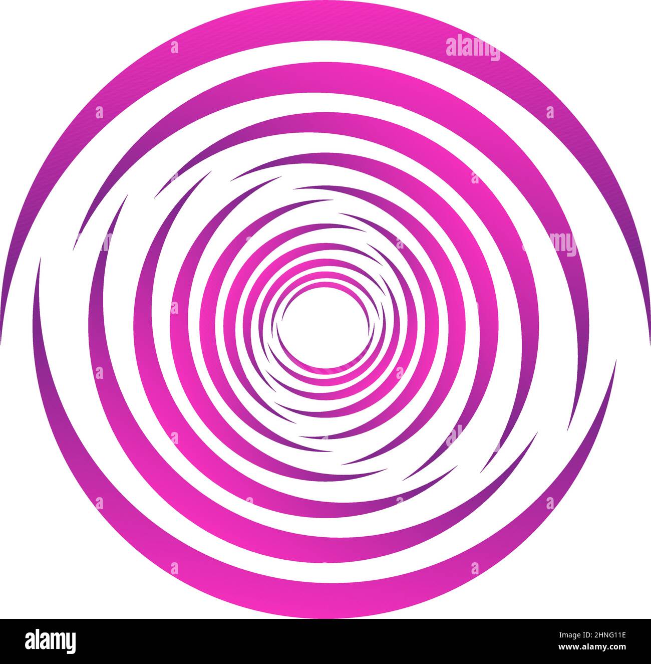 Abstract purple, pink spiral, swirl, twirl and whirl elements. Cochlear ...