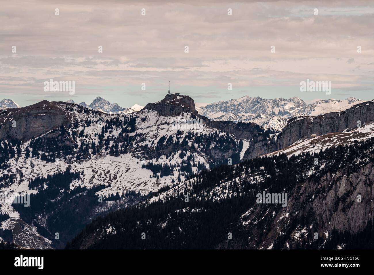Swiss mountain - monumental rock formations in the Alps Stock Photo - Alamy
