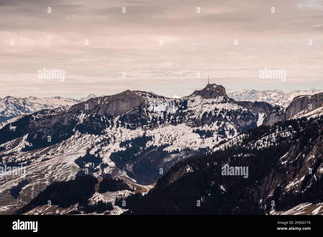 Swiss mountain - monumental rock formations in the Alps Stock Photo - Alamy