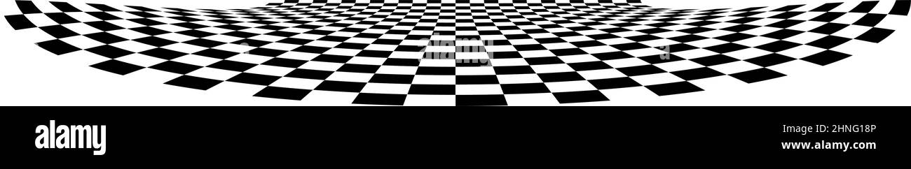 Abstract race flag, chess board, checker board pattern, texture with distort, deform effect ...