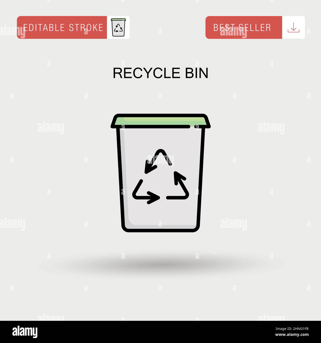 Recycle bin Simple vector icon Stock Vector Image & Art - Alamy