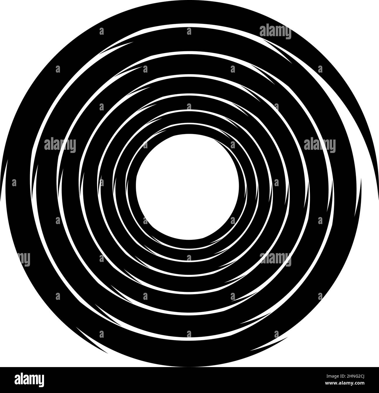 Abstract spiral, swirl, twirl and whirl elements. Cochlear, helix ...