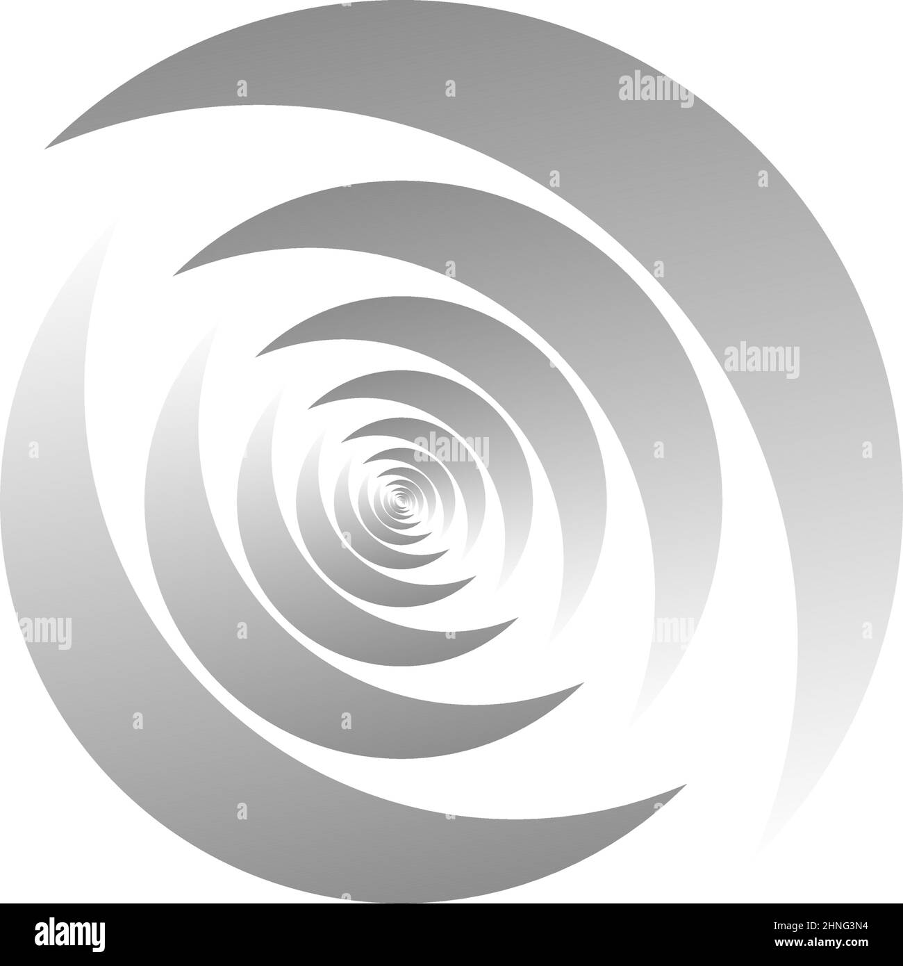 Abstract grey, gyeyscale spiral, swirl, twirl and whirl elements ...