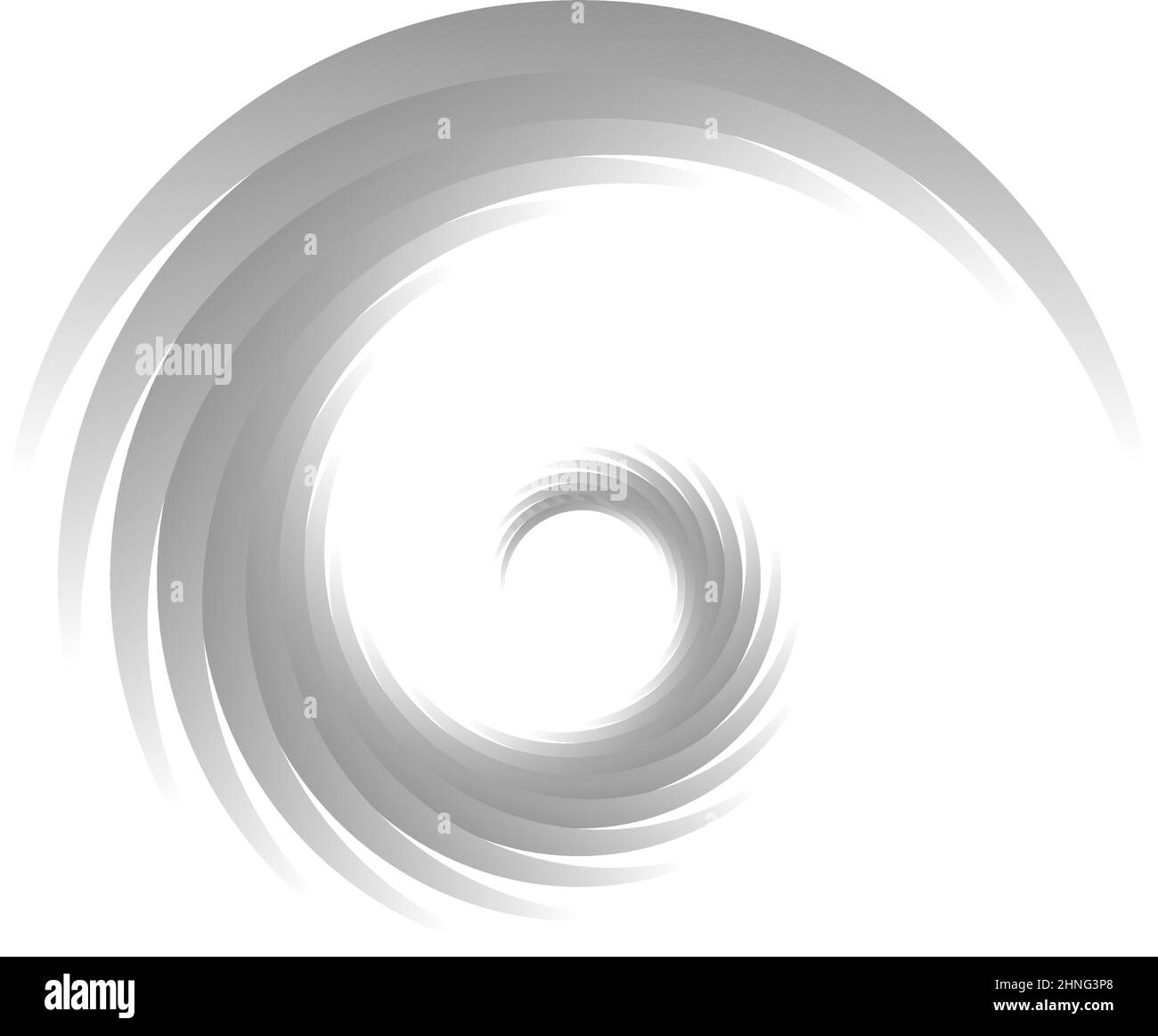 Abstract grey, gyeyscale spiral, swirl, twirl and whirl elements ...