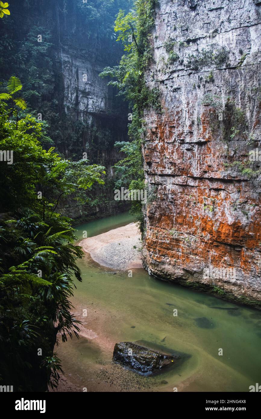 Aerial view of Arco del Tiempo tourist attraction in Mexico Stock Photo ...