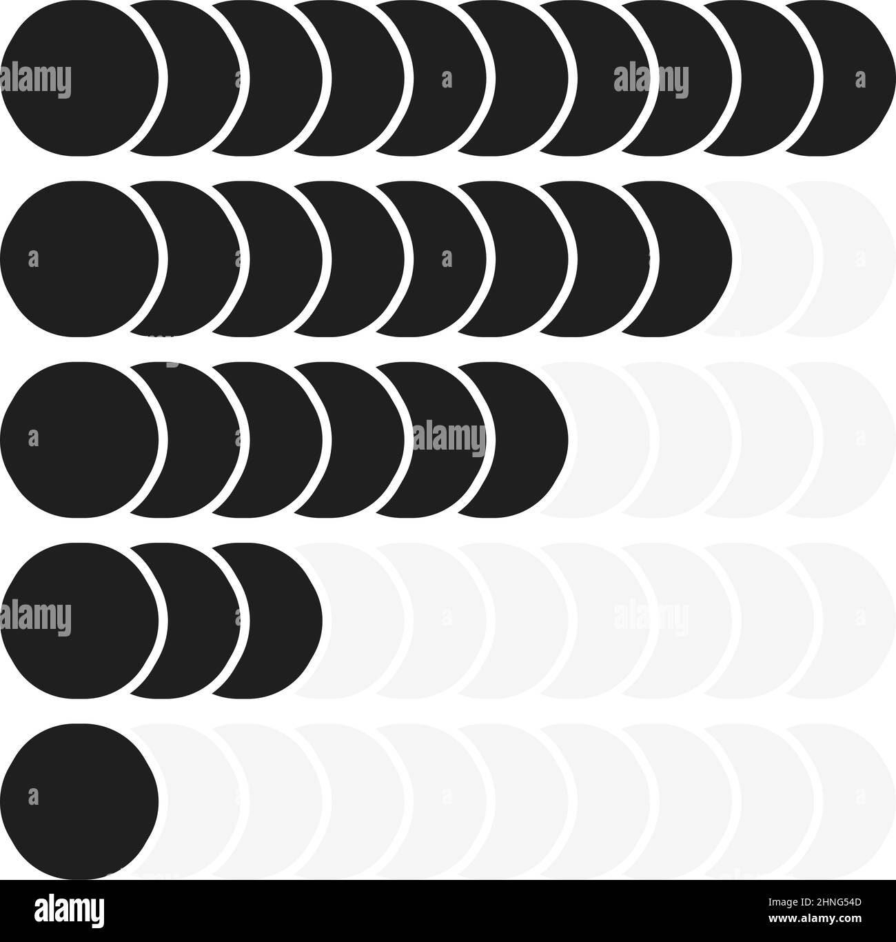 Progress bar. Steps, phases, level indicator. Yardstick meter. Rank ...
