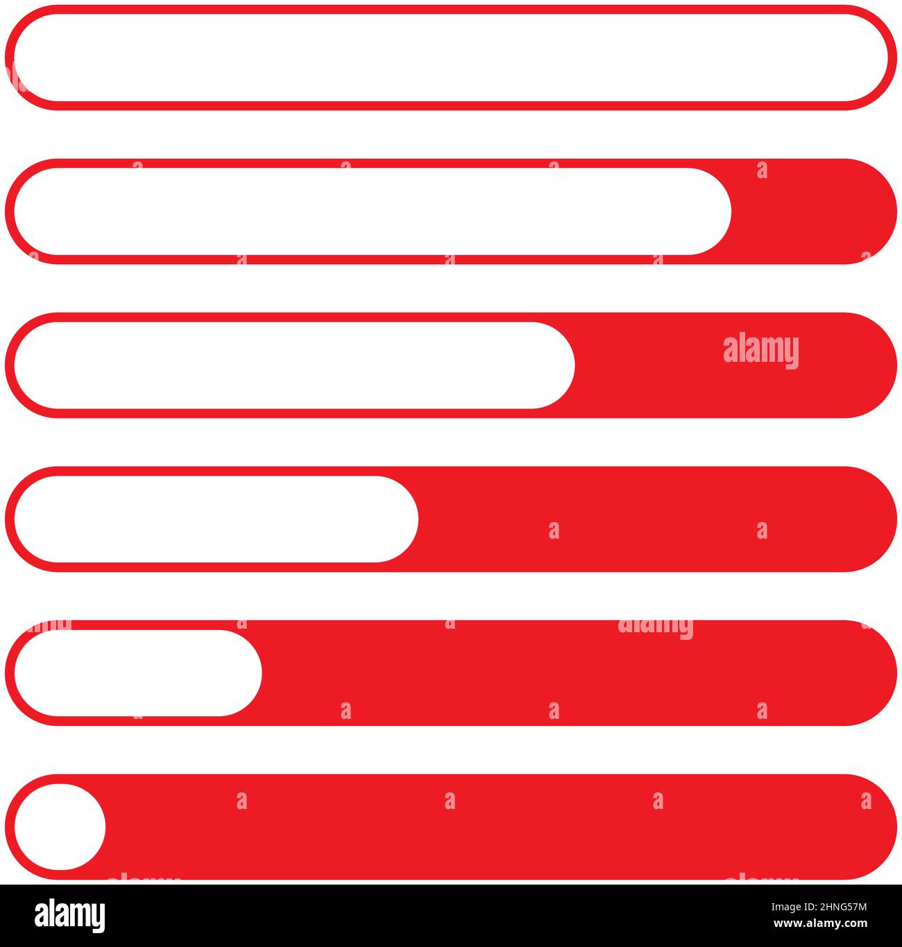 Progress bar. Steps, phases, level indicator. Yardstick meter. Rank ...