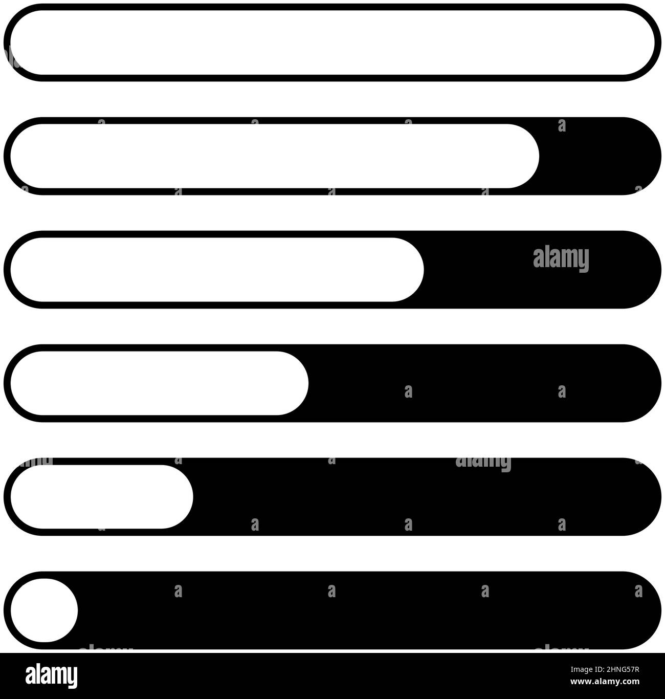 Progress bar. Steps, phases, level indicator. Yardstick meter. Rank ...