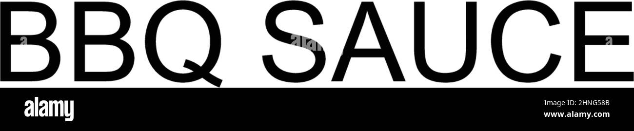 Bbq sauce Simple vector icon. Illustration symbol design template for ...