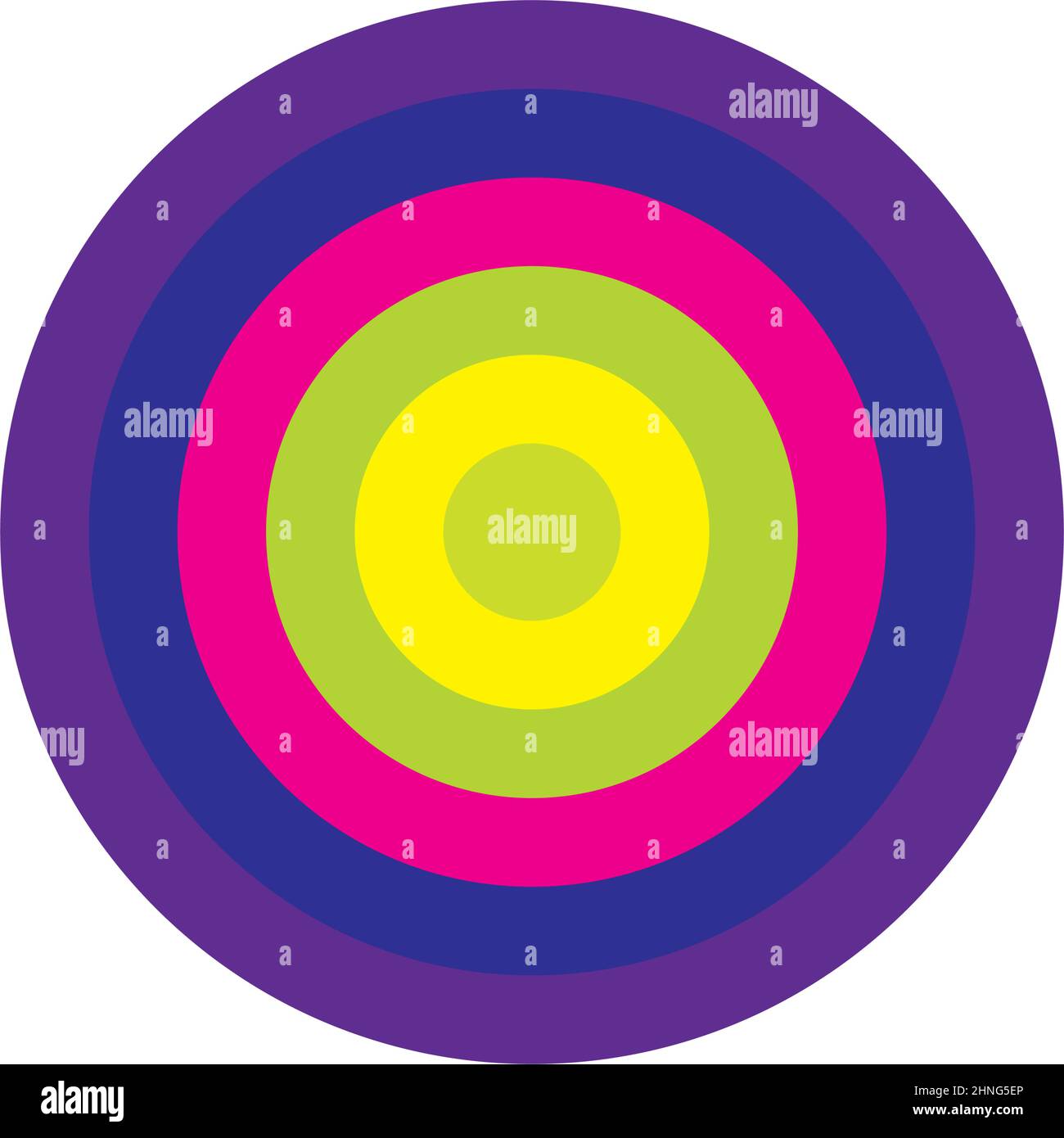 Simple abstract radial, concentric motif, mandala icon and symbol ...