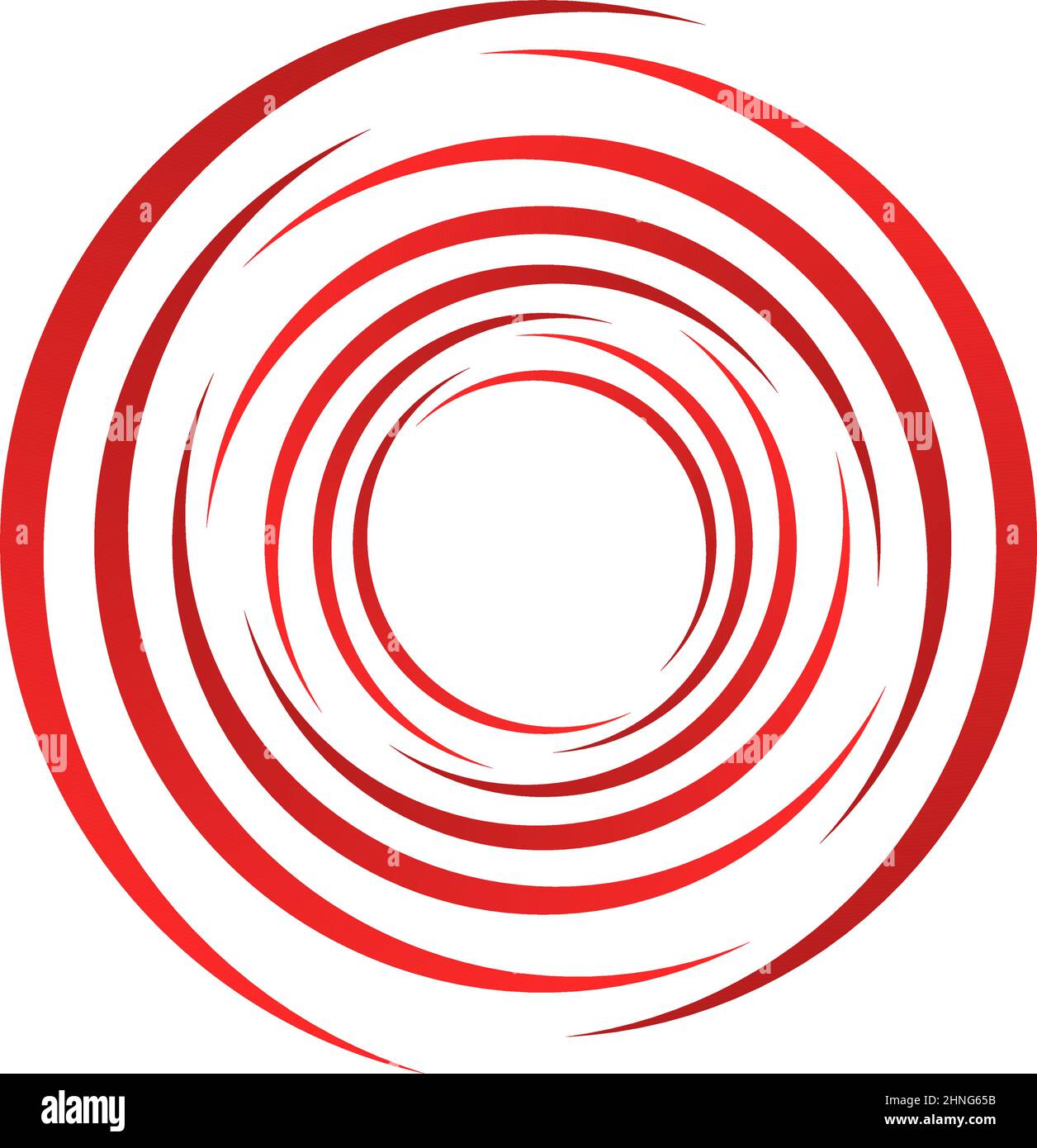 Spiral, swirl, twirl. Rotating segmented circle, circular swoosh circle ...