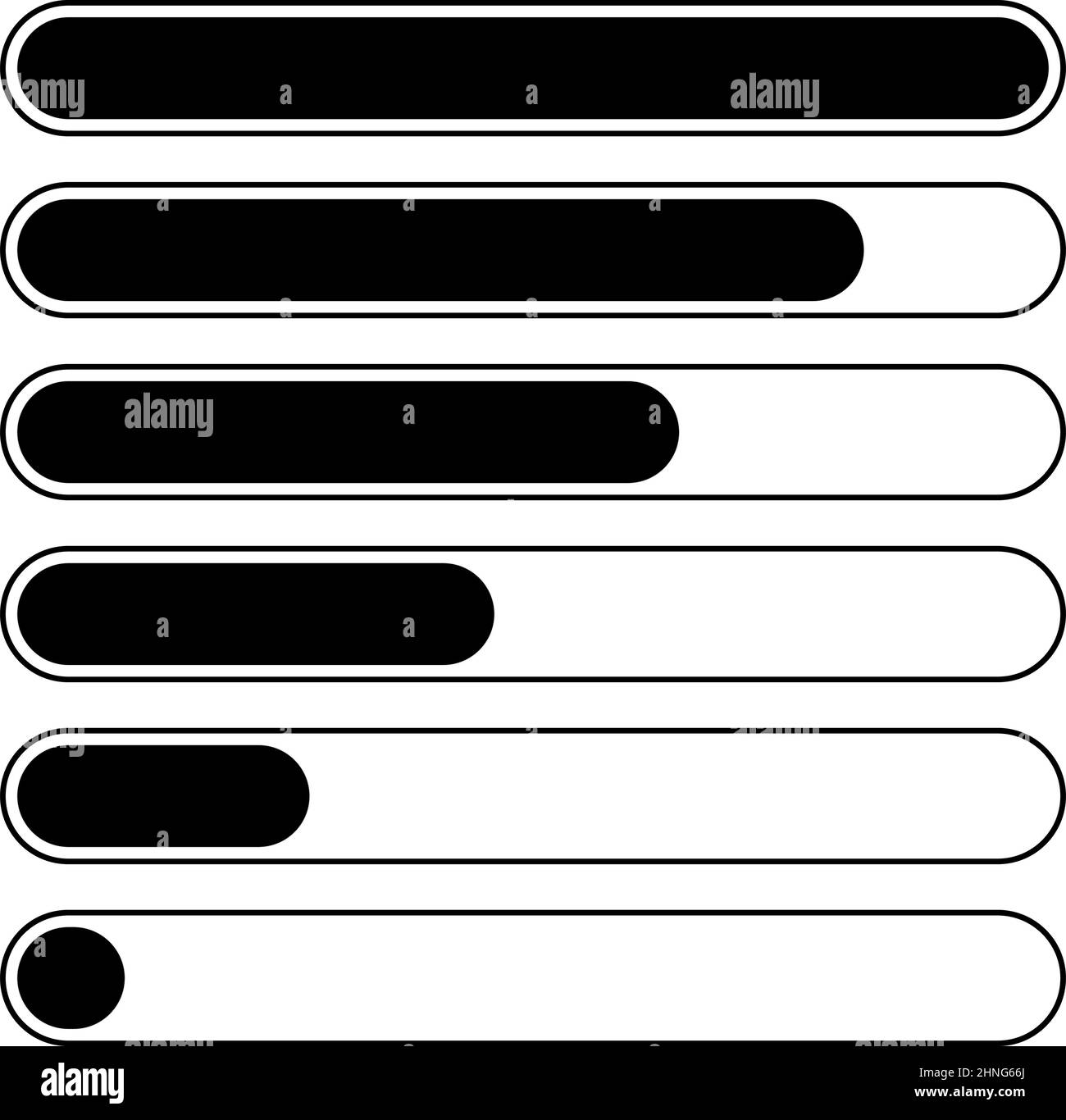 Progress bar. Steps, phases, level indicator. Yardstick meter. Rank ...