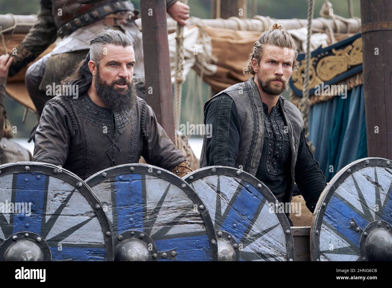 Bradley Freegard, Leo Suter, "Vikings: Valhalla" (2022). Photo credit: Bernard Walsh/ Netflix ...