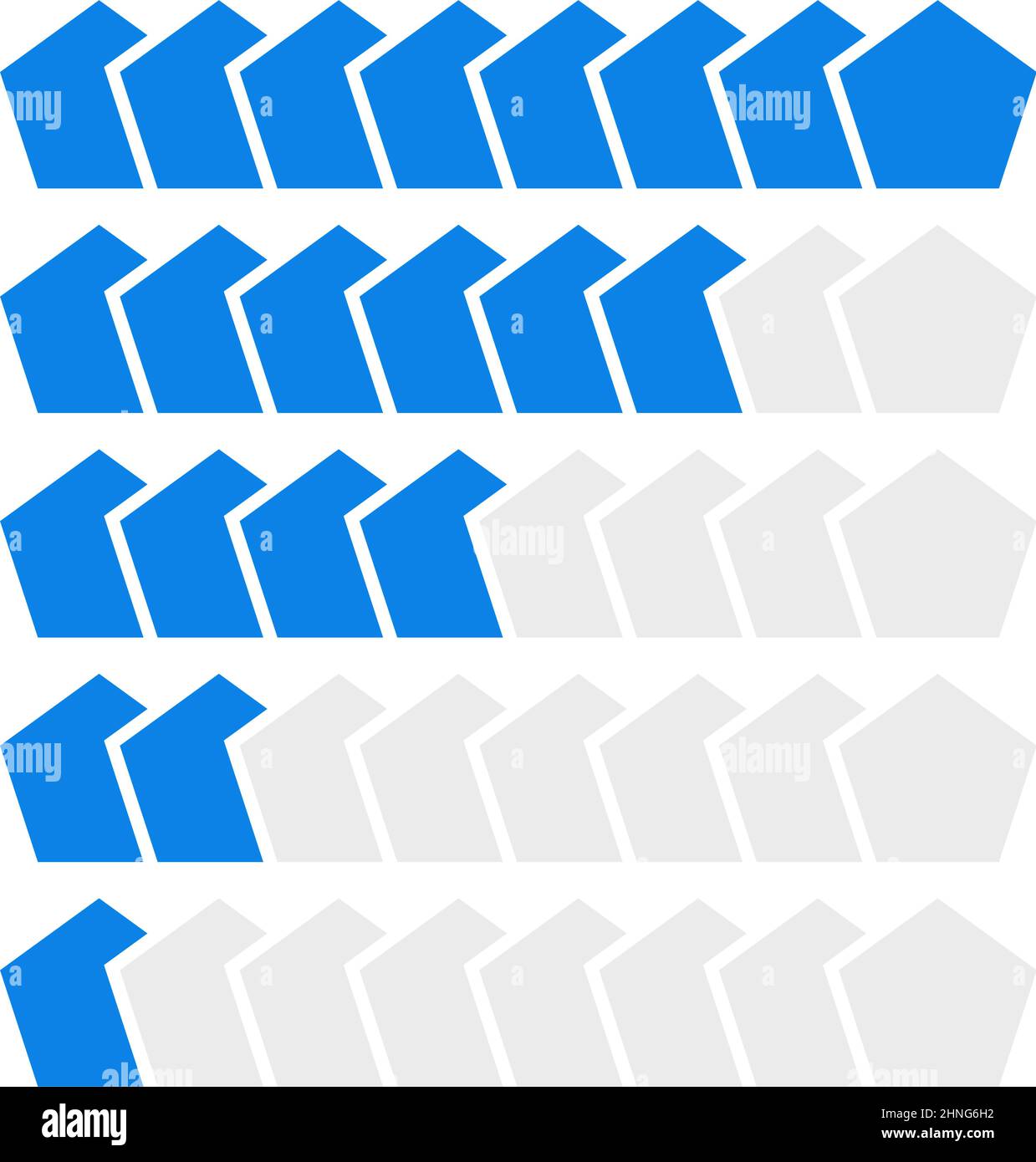 Progress bar. Steps, phases, level indicator. Yardstick meter. Rank ...