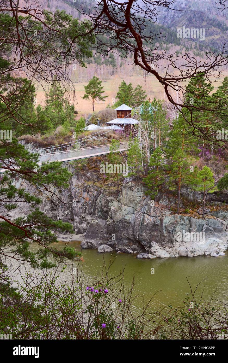 Wooden church on steep rocky hi-res stock photography and images - Alamy