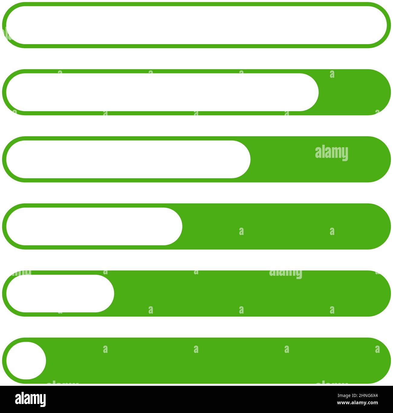 Progress bar. Steps, phases, level indicator. Yardstick meter. Rank ...