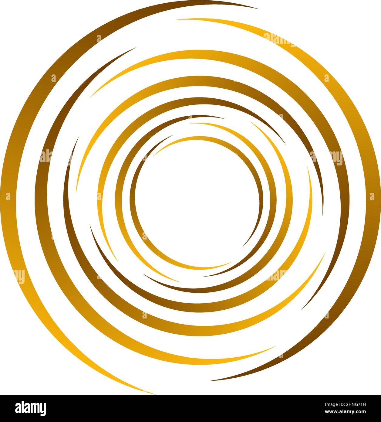 Spiral, swirl, twirl. Rotating segmented circle, circular swoosh circle ...