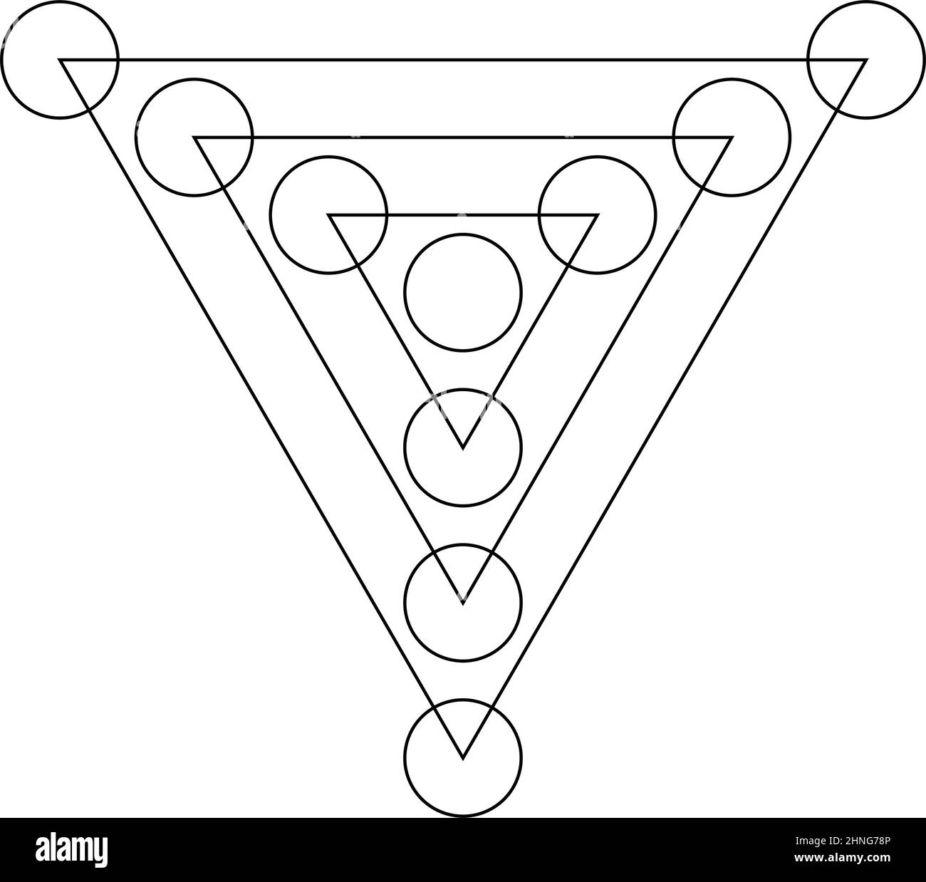 Geometric formation, icon, symbol. Vector illustration with abstract ...