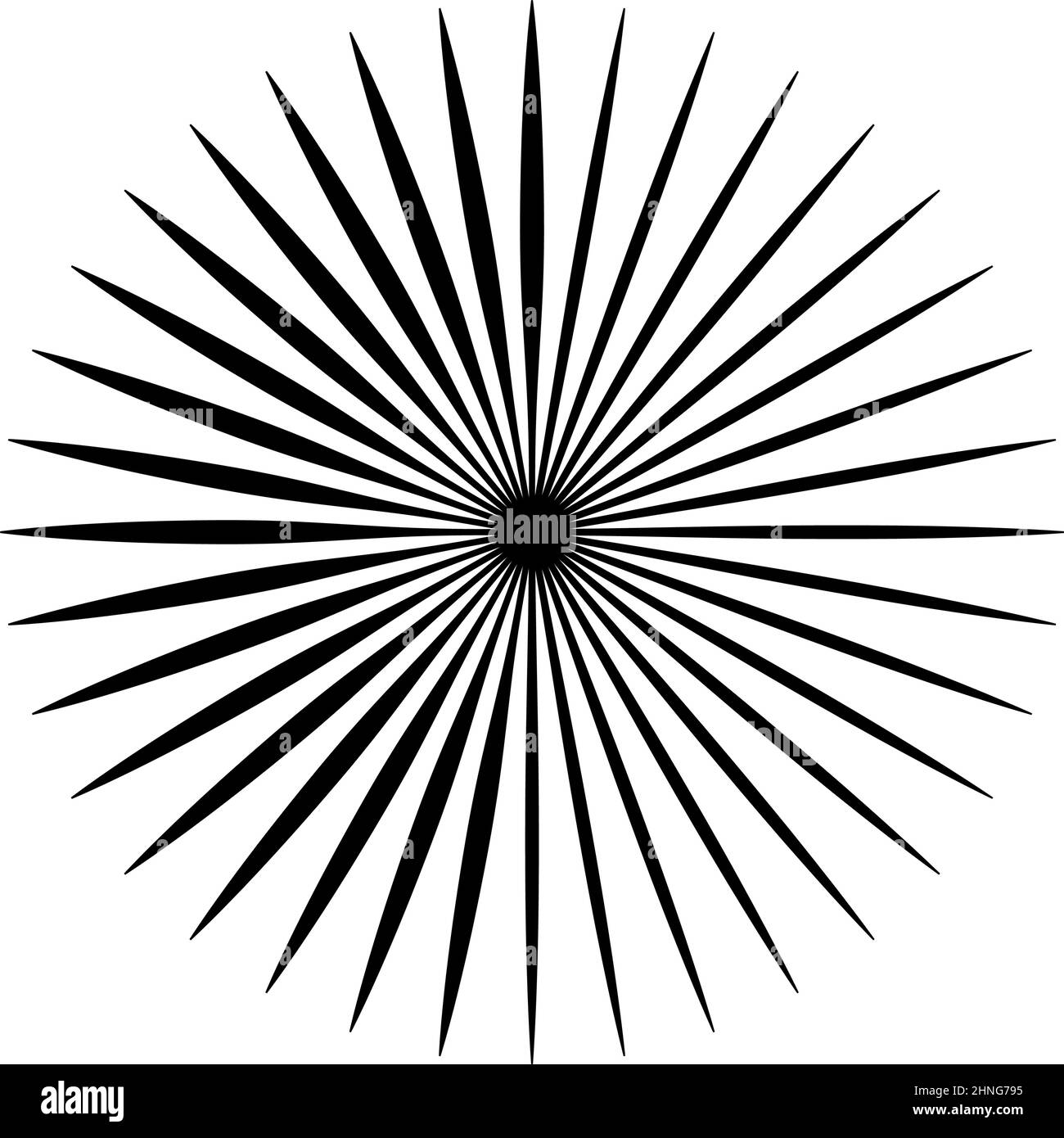 Radial, radiating lines, stripes design element - stock vector ...