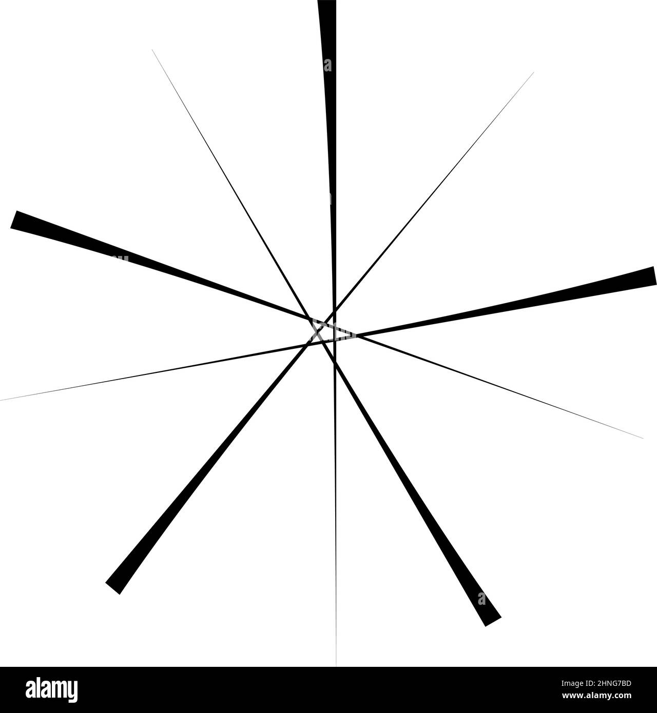 Radial, radiating lines, stripes design element - stock vector ...