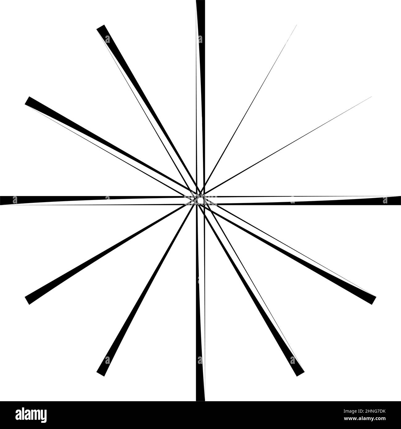 Radial, radiating lines, stripes design element - stock vector ...
