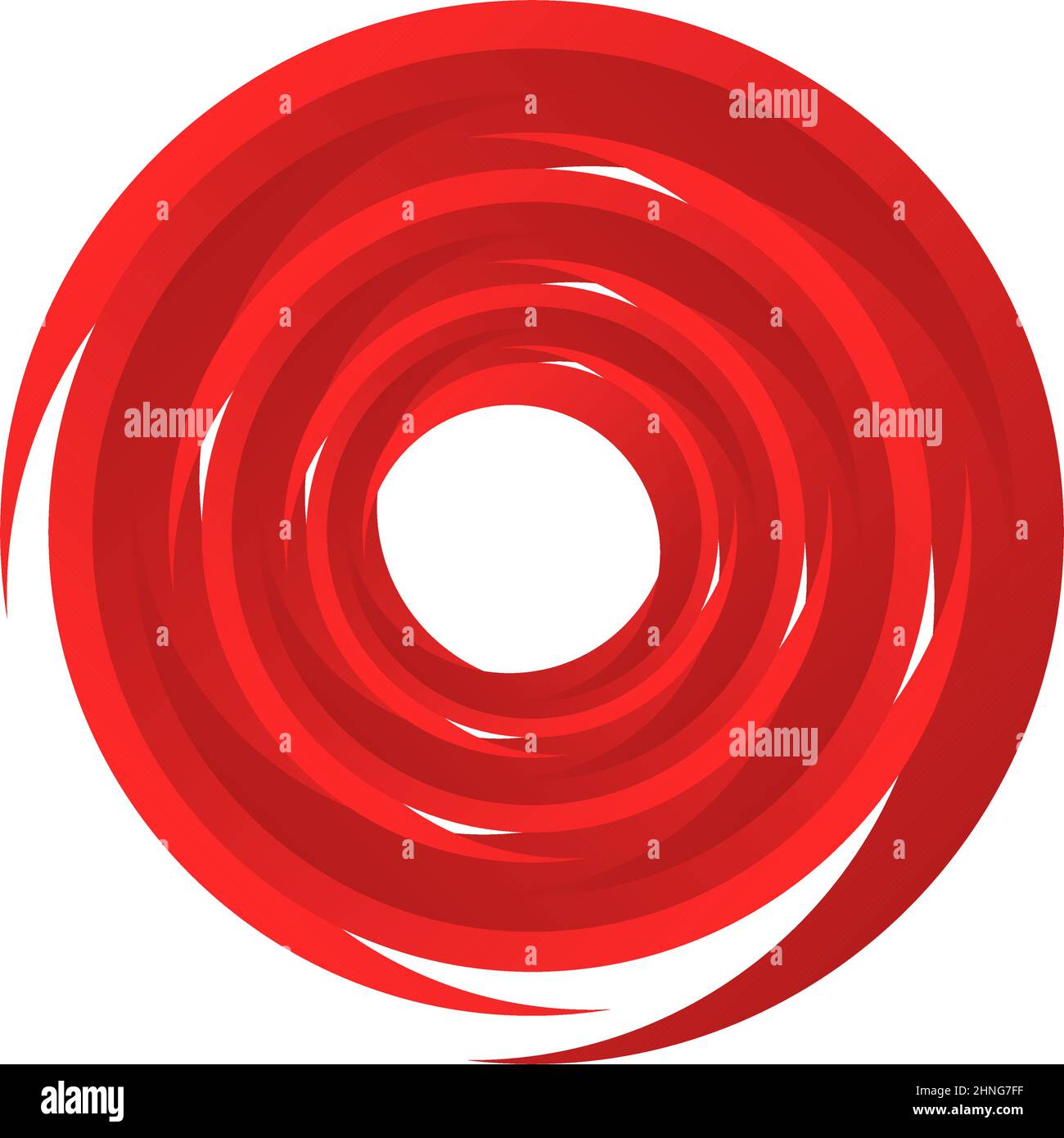 Spiral, swirl, twirl. Rotating segmented circle, circular swoosh circle ...