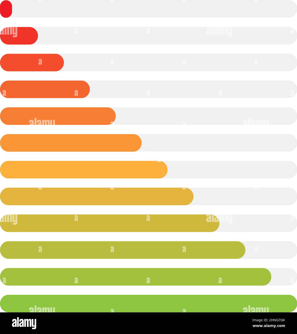 Progress bar. Steps, phases, level indicator. Yardstick meter. Rank ...
