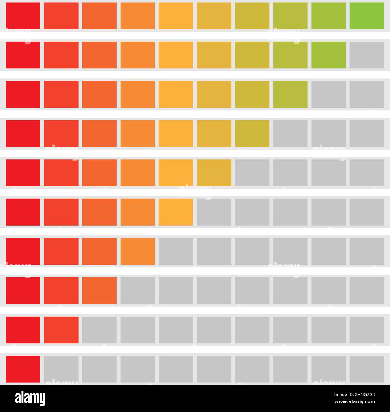 Progress bar. Steps, phases, level indicator. Yardstick meter. Rank ...