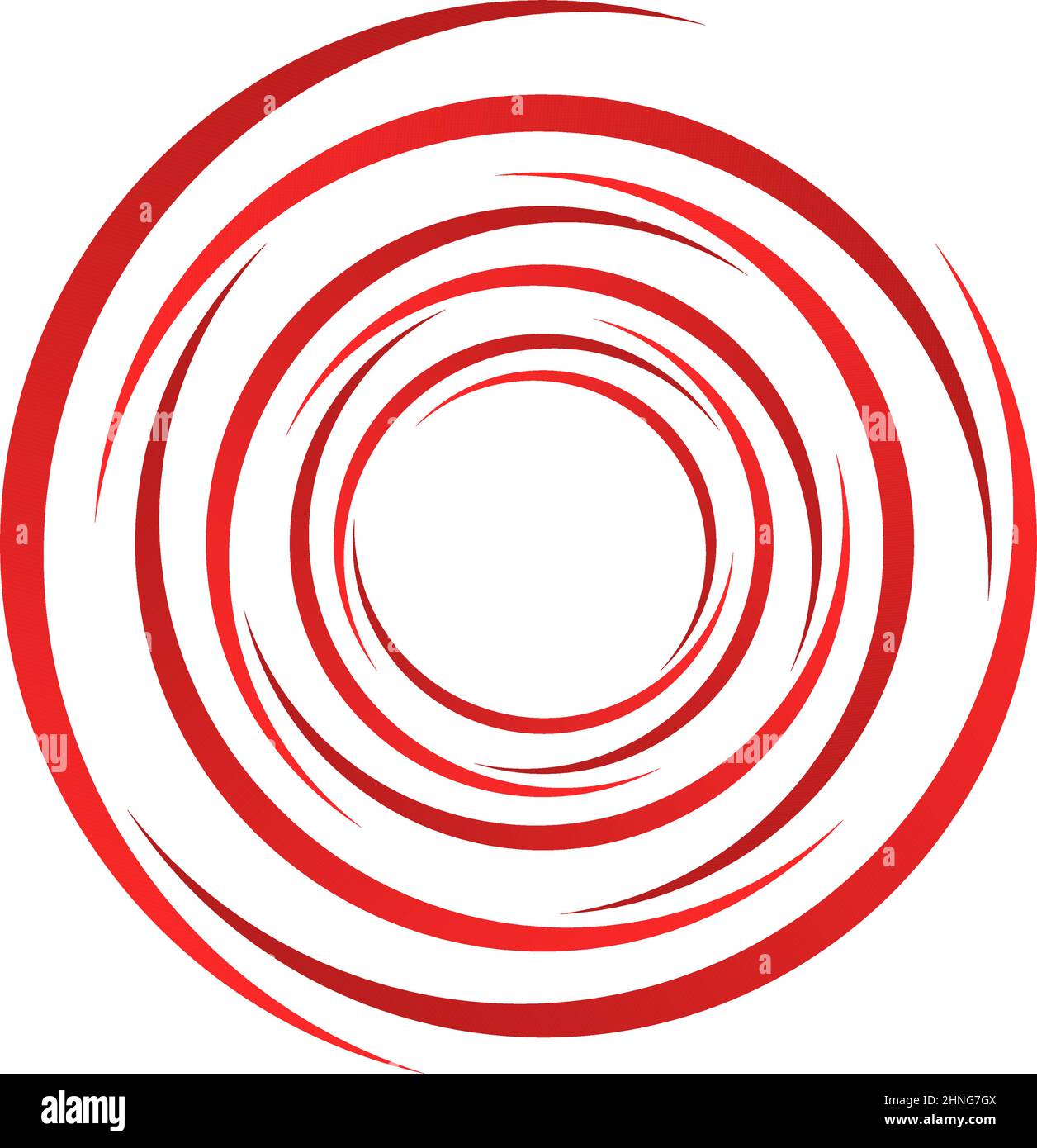 Spiral, swirl, twirl. Rotating segmented circle, circular swoosh circle ...