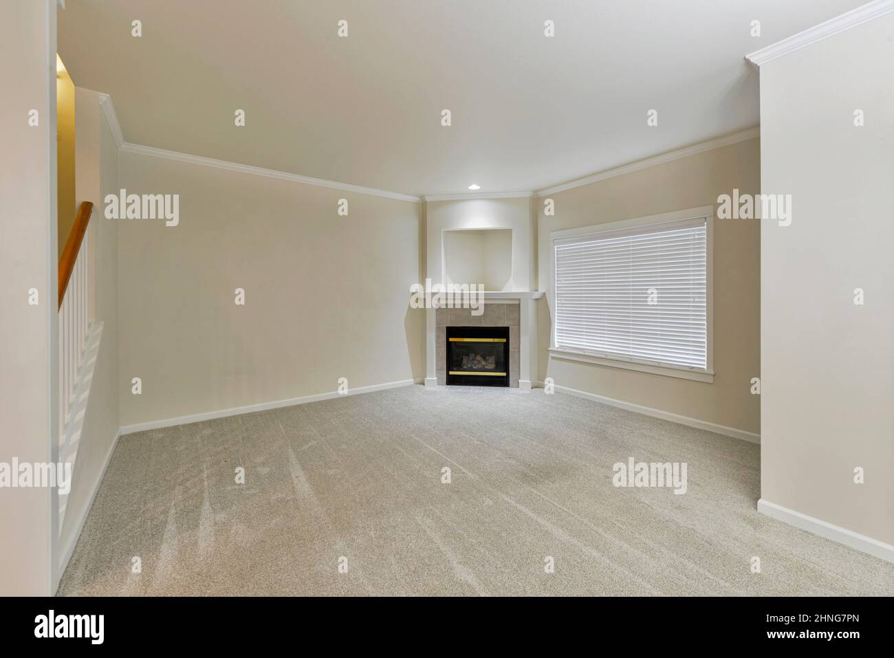 Modern residential empty living room interior Stock Photo - Alamy