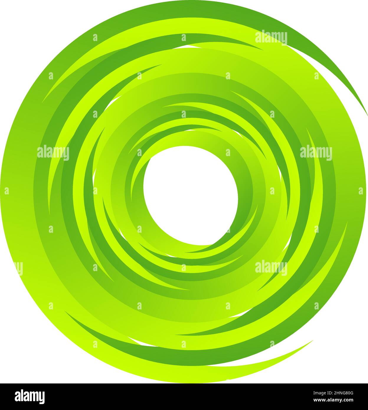 Spiral, swirl, twirl. Rotating segmented circle, circular swoosh circle ...