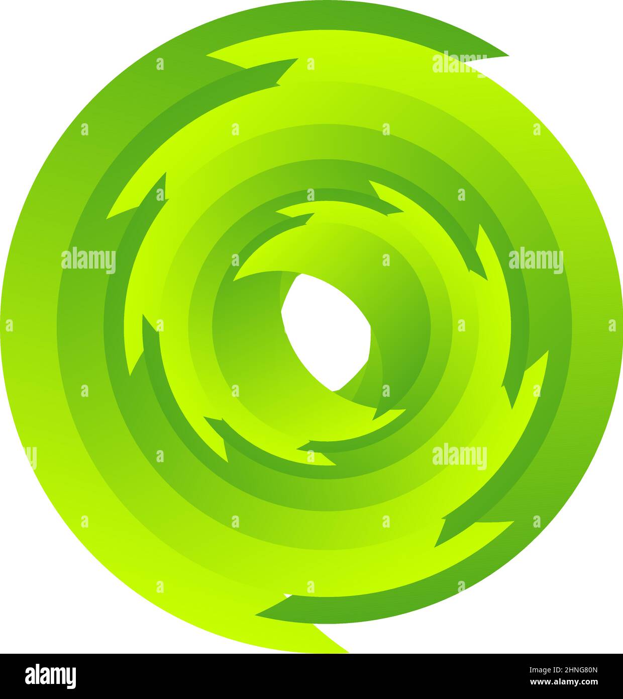 Spiral, swirl, twirl. Rotating segmented circle, circular swoosh circle ...