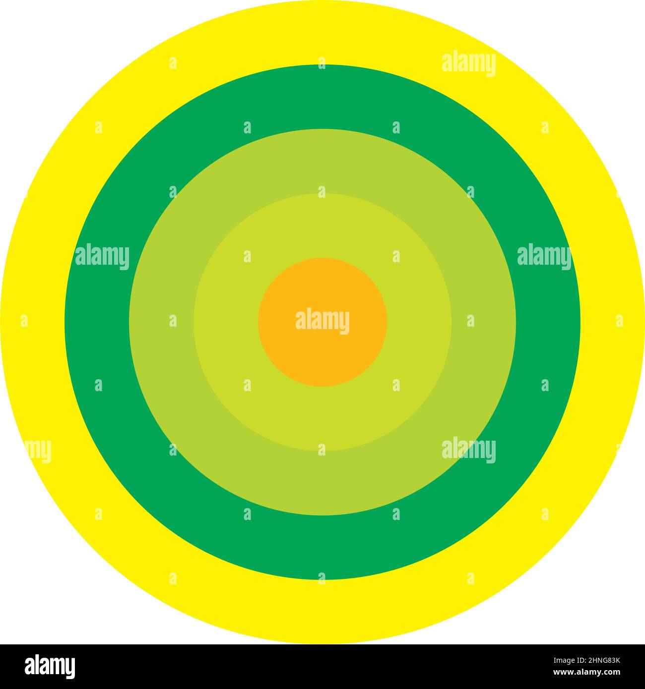 Simple abstract radial, concentric motif, mandala icon and symbol ...