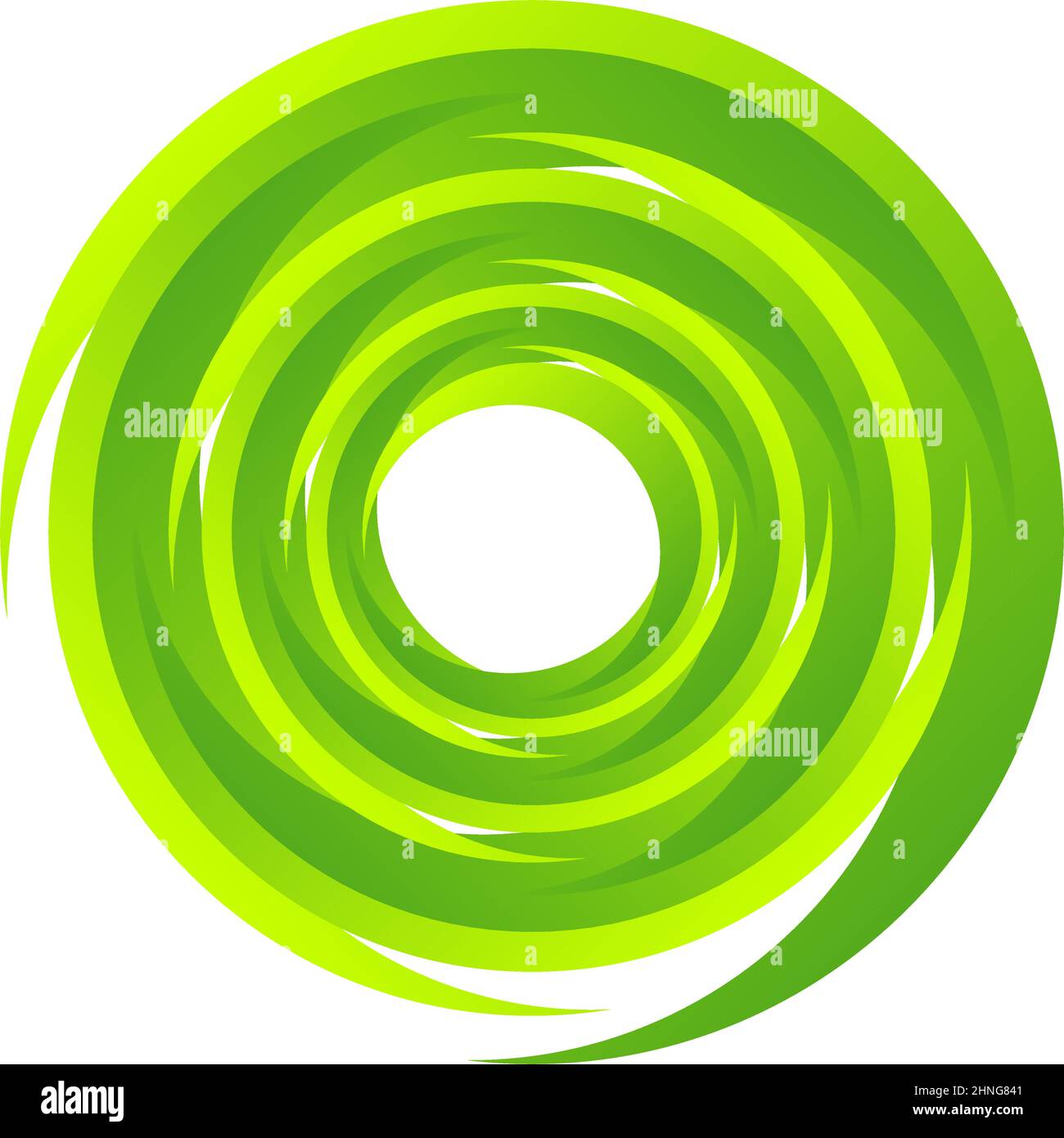 Spiral, swirl, twirl. Rotating segmented circle, circular swoosh circle ...