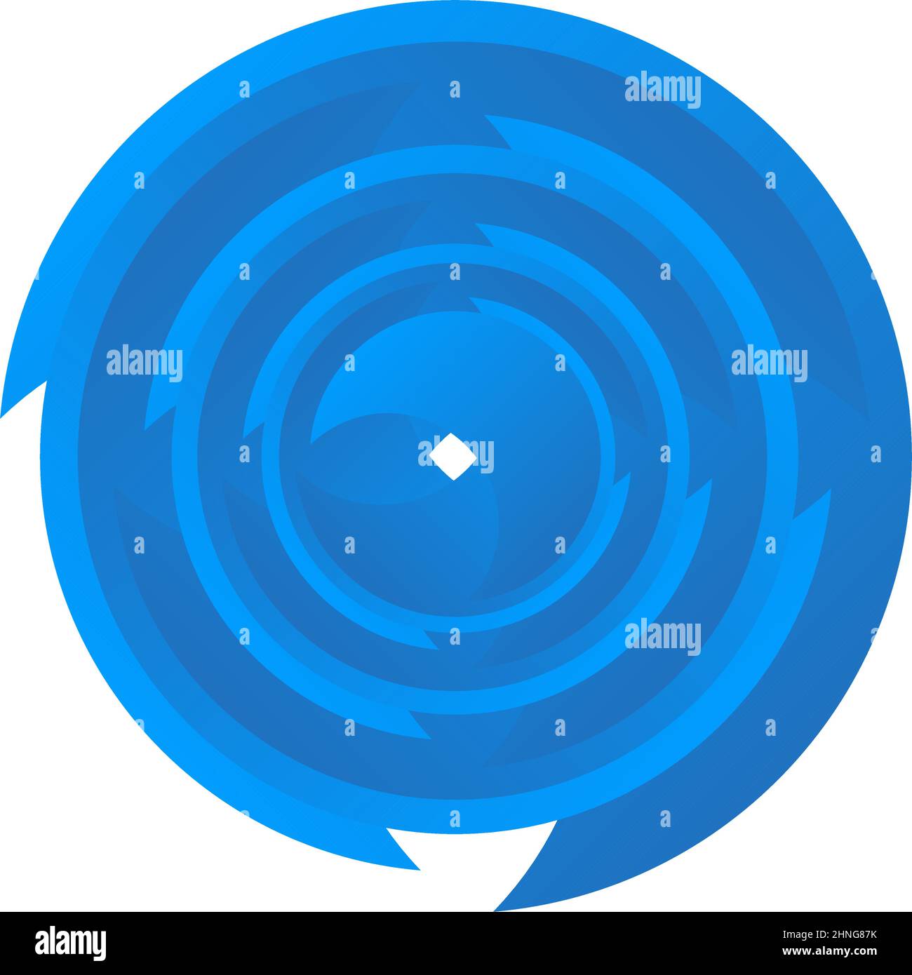 Spiral, swirl, twirl. Rotating segmented circle, circular swoosh circle ...