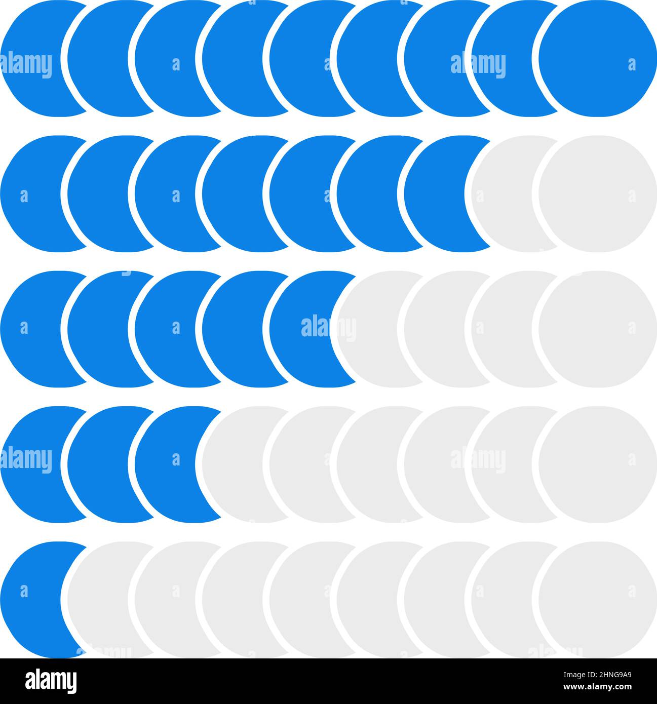 Progress bar. Steps, phases, level indicator. Yardstick meter. Rank ...
